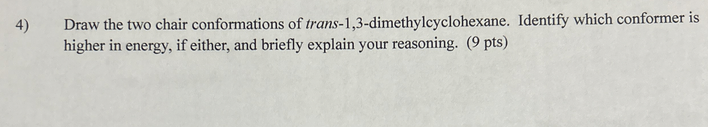 Solved Draw the two chair conformations of | Chegg.com