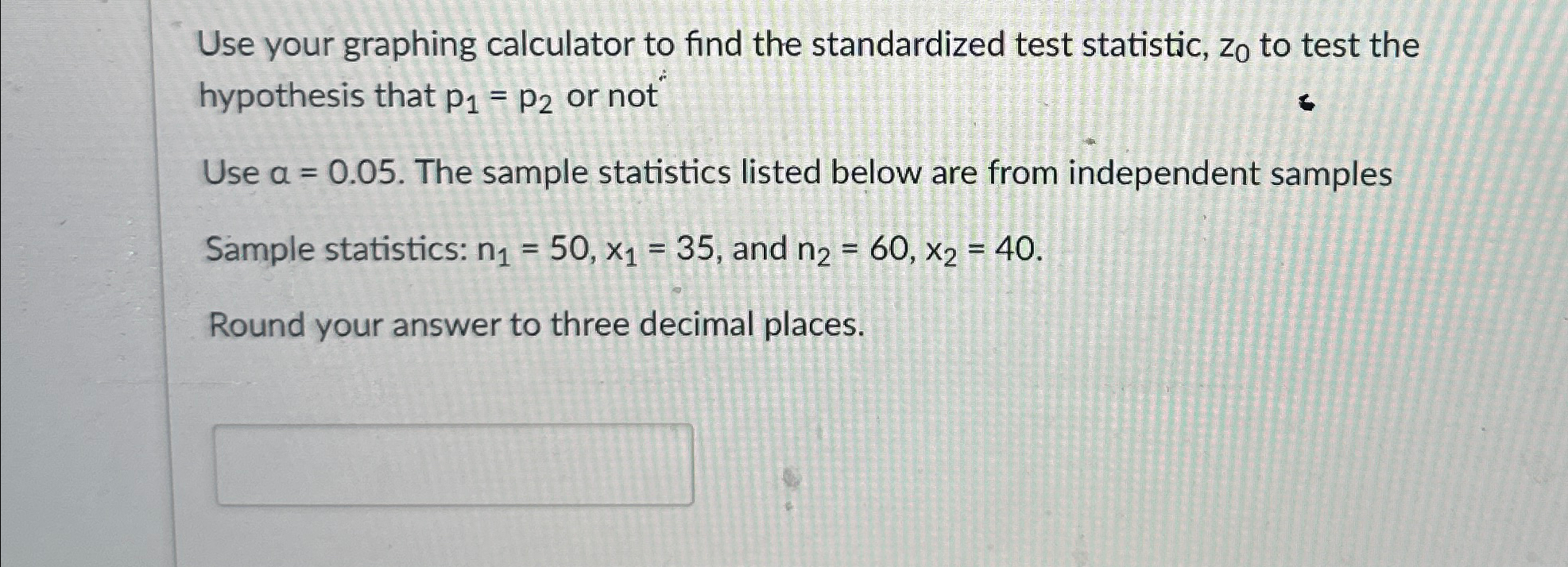 Solved Use your graphing calculator to find the standardized | Chegg.com