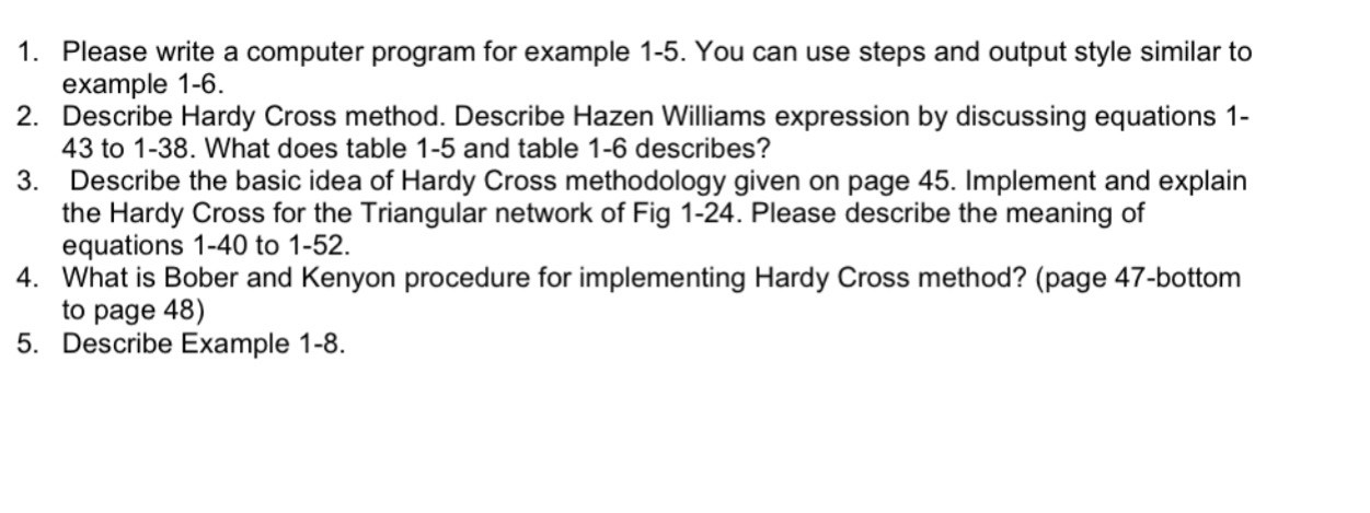 Please write a computer program for example 1-5. ﻿You | Chegg.com