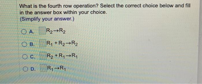 Solved For the given sequence of augmented matrices, | Chegg.com