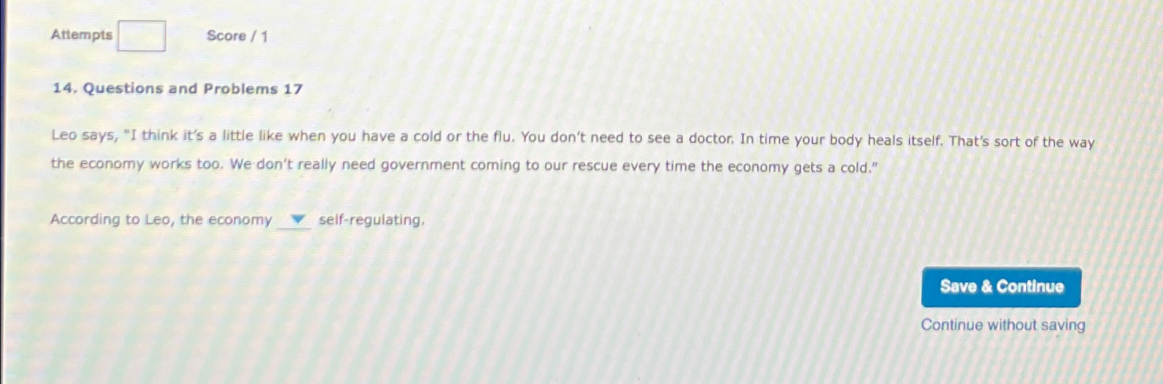 Solved AttemptsScore / 114. ﻿Questions and Problems 17Leo | Chegg.com