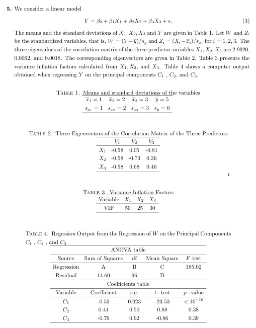 Solved We Consider A Linear