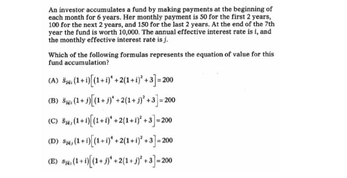 Solved Financial Mathematics question, please use formulas | Chegg.com