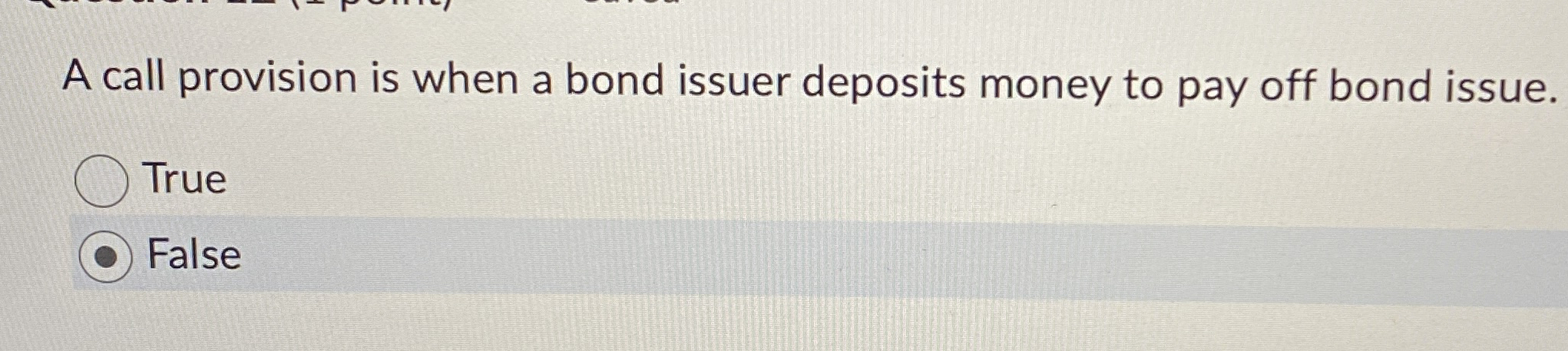 High Quality SOLUTION A call provision is when a bond issuer deposits ...