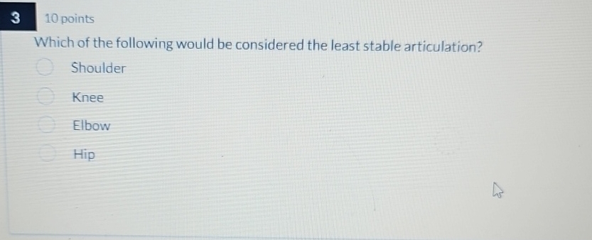 Solved 310 ﻿pointsWhich of the following would be considered | Chegg.com