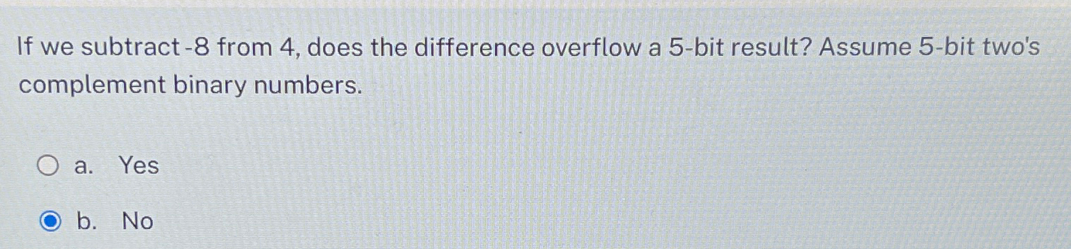 Solved If we subtract-8 ﻿from 4 , ﻿does the difference | Chegg.com