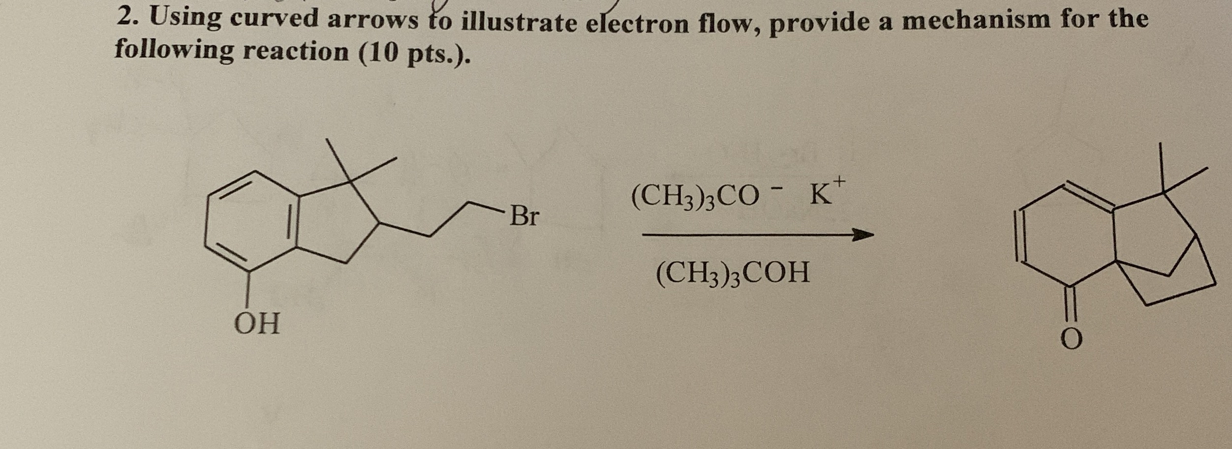 Solved Using curved arrows to illustrate electron flow, | Chegg.com