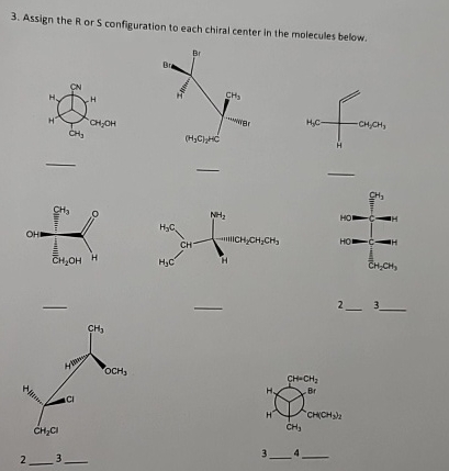 Solved Assign the R or S configuration to each chiral center | Chegg.com
