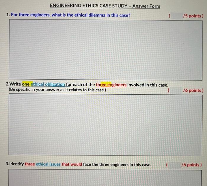 ETHICSUse Code of Ethics (NSPE) to solve this caseDUE | Chegg.com