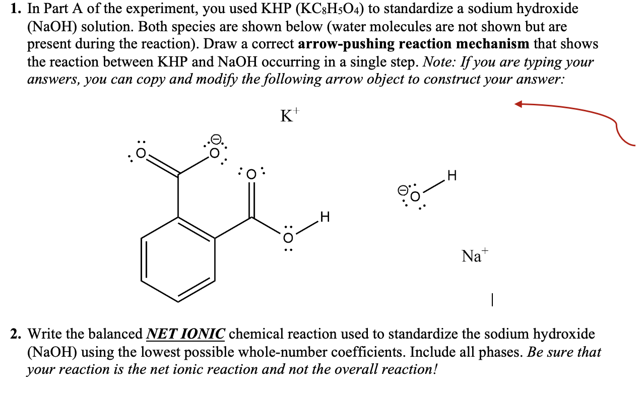 Solved 1. ﻿In Part A of the experiment, you used KHP | Chegg.com