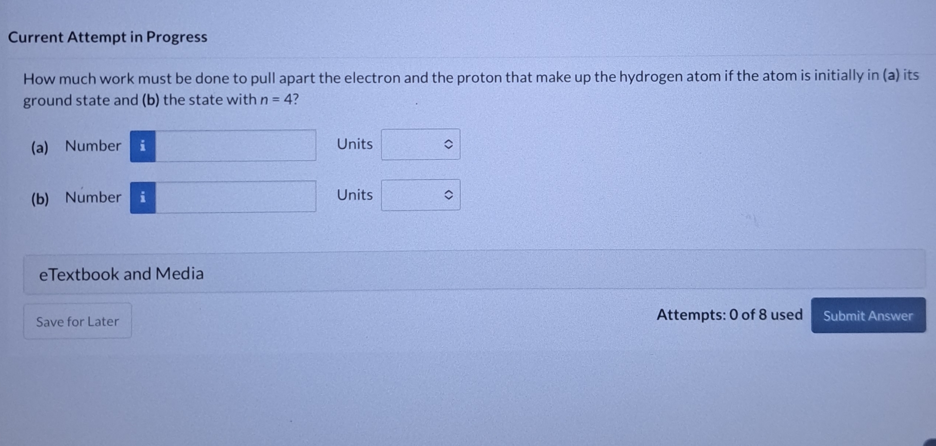 Solved Current Attempt in ProgressHow much work must be done | Chegg.com