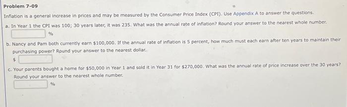 Solved Inflation is a general increase in prices and may be | Chegg.com
