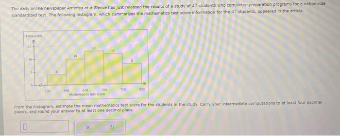 Solved The daly online newspaper America at a Glance has | Chegg.com