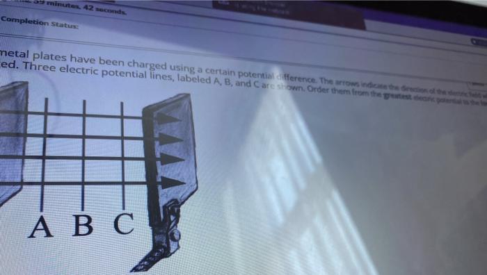 Solved Two metal plates have been charged using a certain | Chegg.com