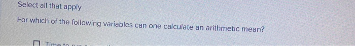 Solved Select all that apply For which of the following | Chegg.com