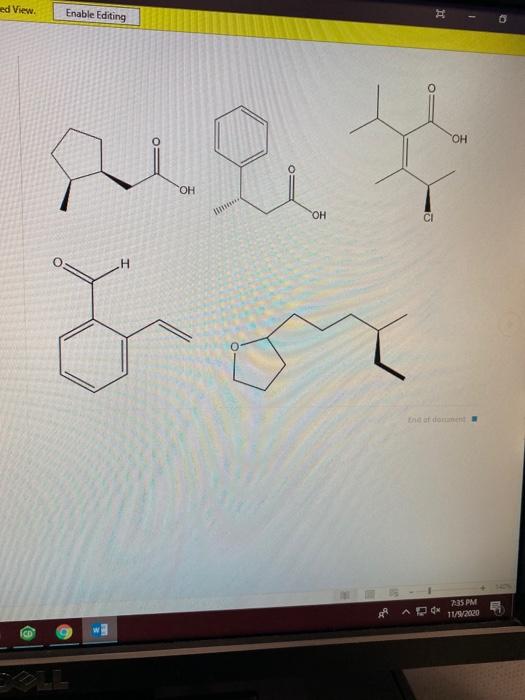 File Tools View CHEEM 212 ChemDraw module 6 homework | Chegg.com