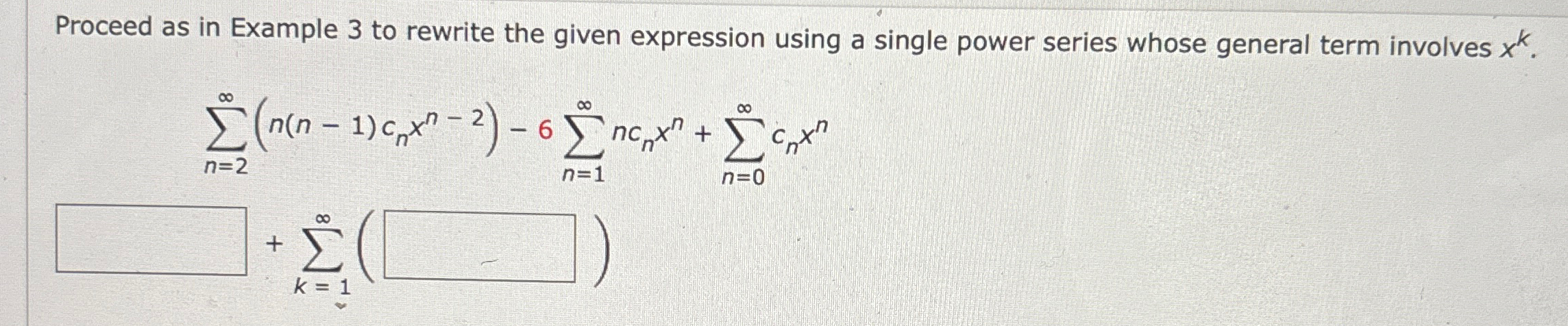 Solved Proceed as in Example 3 ﻿to rewrite the given | Chegg.com