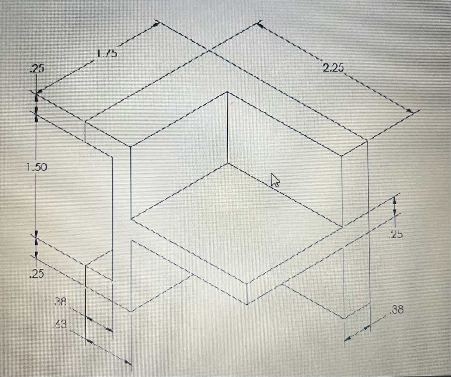 DRAW 3 ﻿VIEWS USING ORTHOGRAPHIC PROJECTION FOR THE | Chegg.com