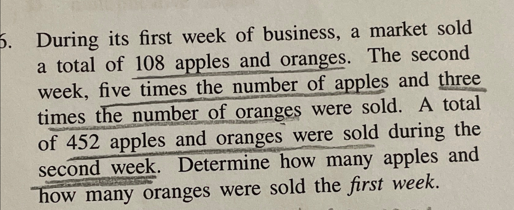 Solved During its first week of business, a market sold a | Chegg.com