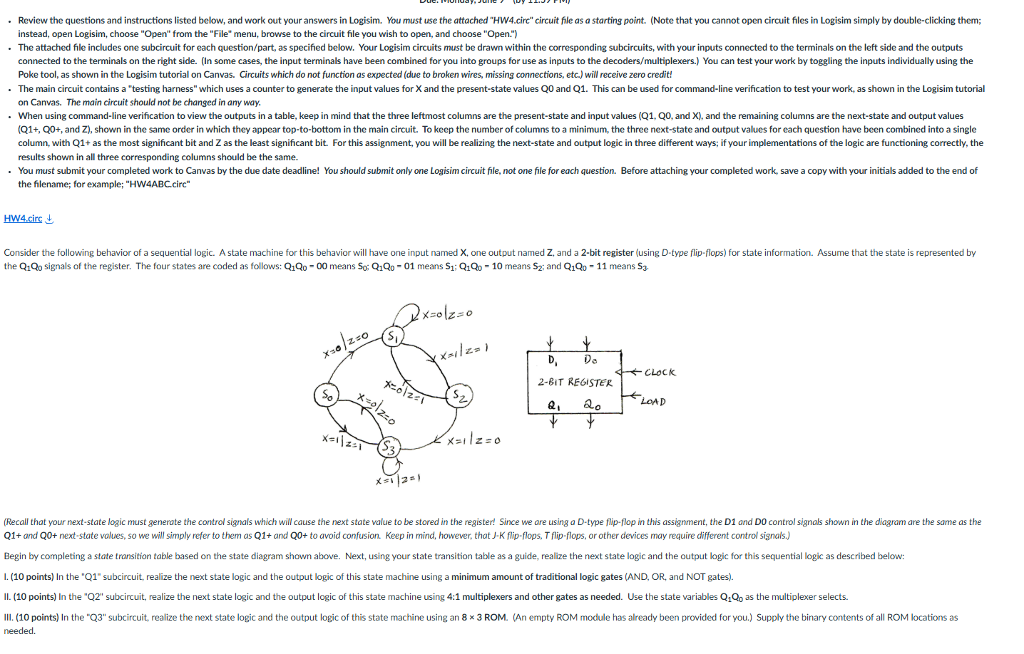 Consider the following behavior of ﻿a sequential | Chegg.com