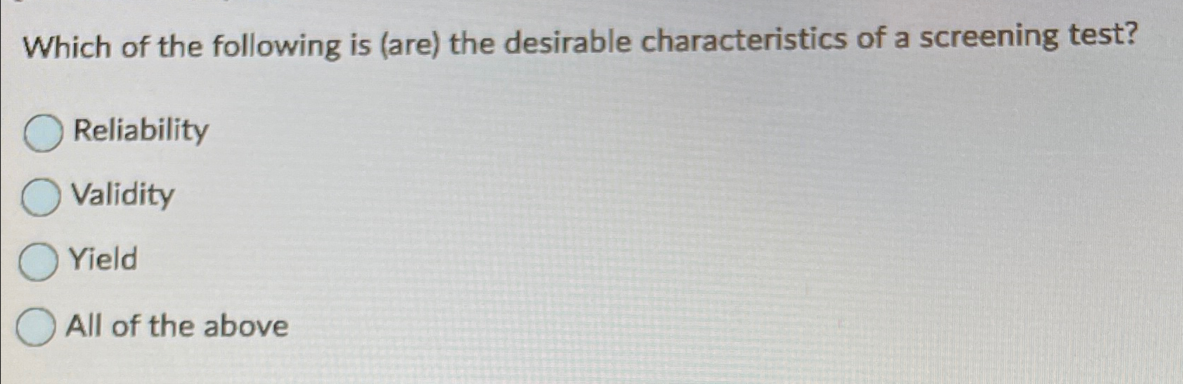 Solved Which of the following is (are) ﻿the desirable | Chegg.com