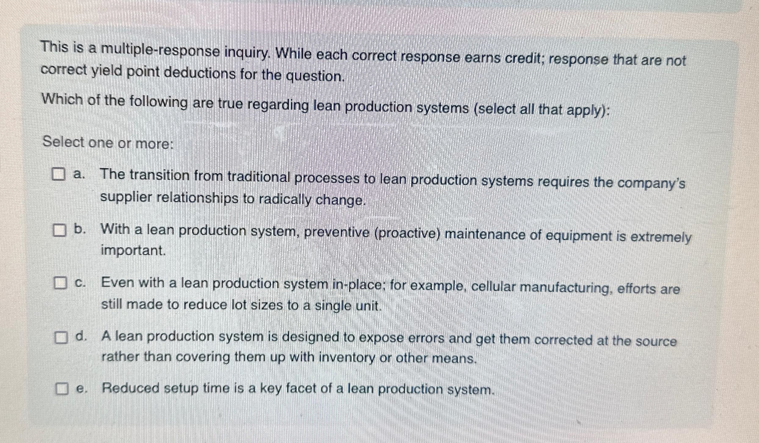 Solved This is a multiple-response inquiry. While each | Chegg.com