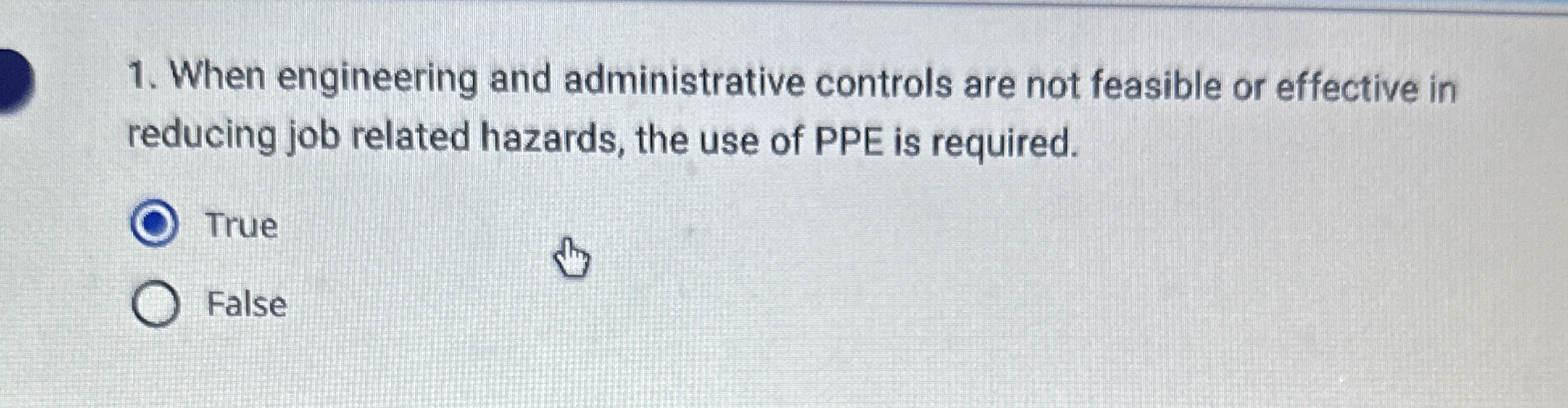Solved When engineering and administrative controls are not | Chegg.com