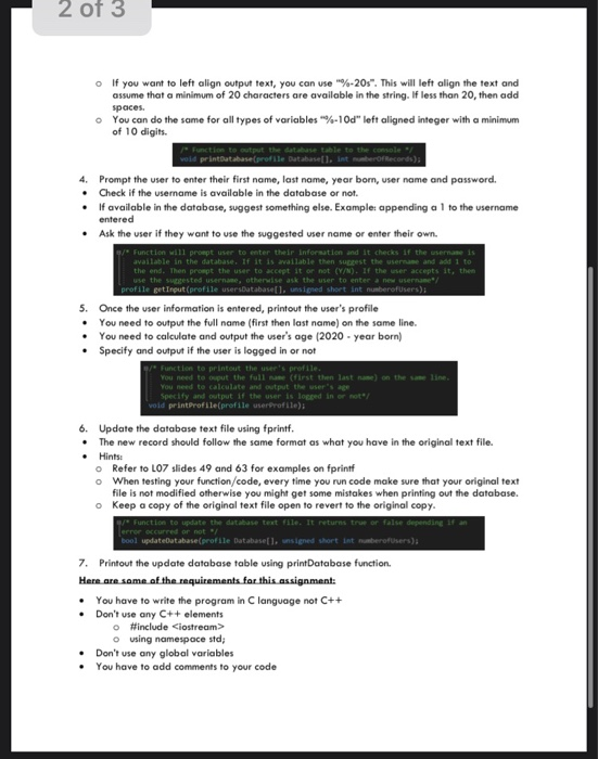 BIT1400 Assignment A05 Registration System In L07 | Chegg.com