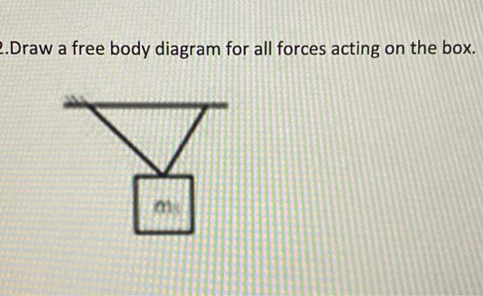 Solved 2.Draw a free body diagram for all forces acting on | Chegg.com