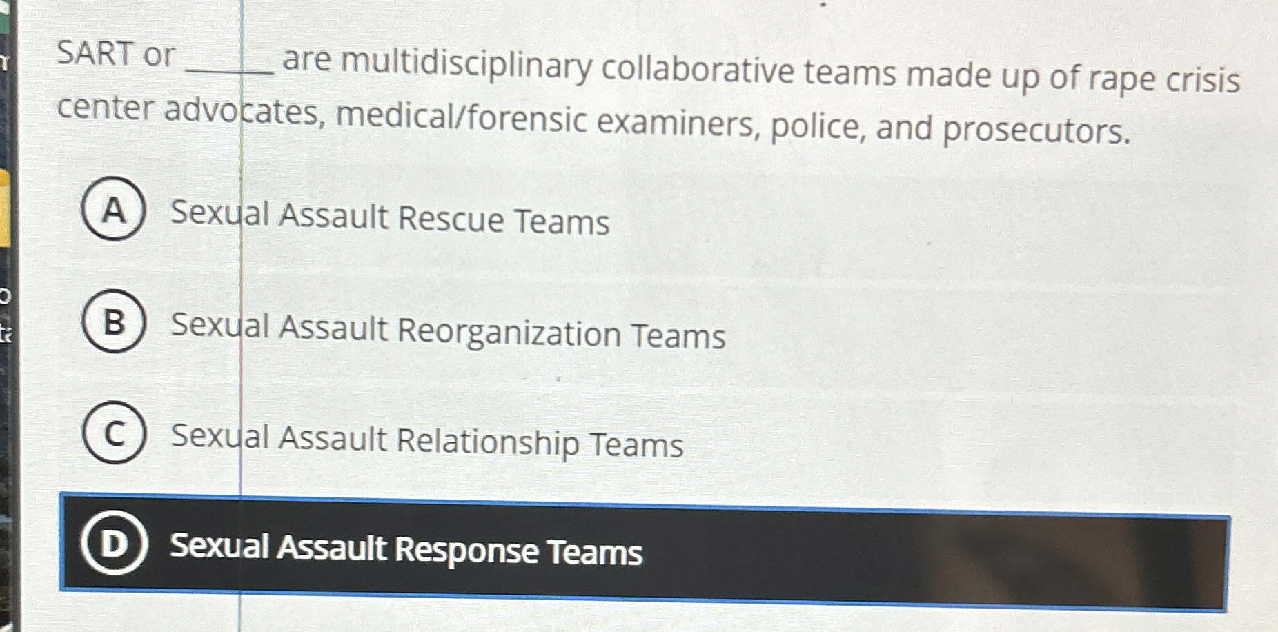 High Quality SOLUTION SART or q, ﻿are multidisciplinary collaborative ...