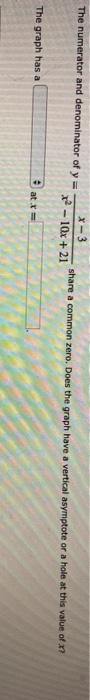 Solved Determine the long-run behavior of the rational | Chegg.com