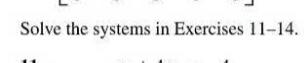 Solved Solve the systems in Exercises | Chegg.com