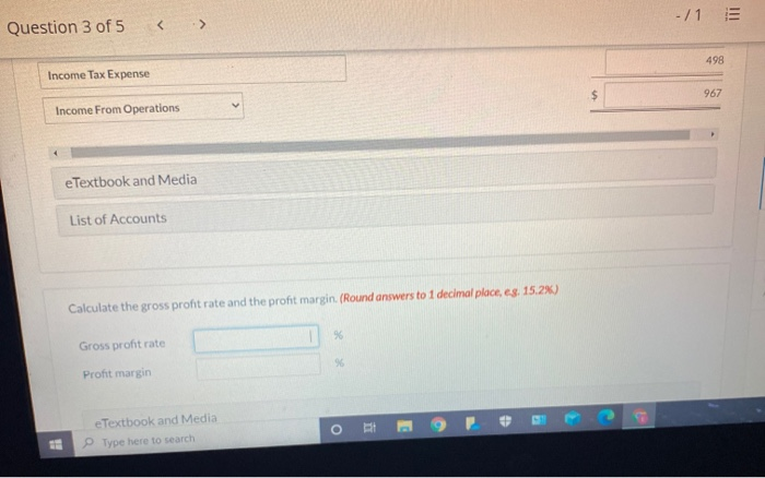Solved + Chapter 5 Homework 1 -11 TII Qu Question 3 of 5 | Chegg.com