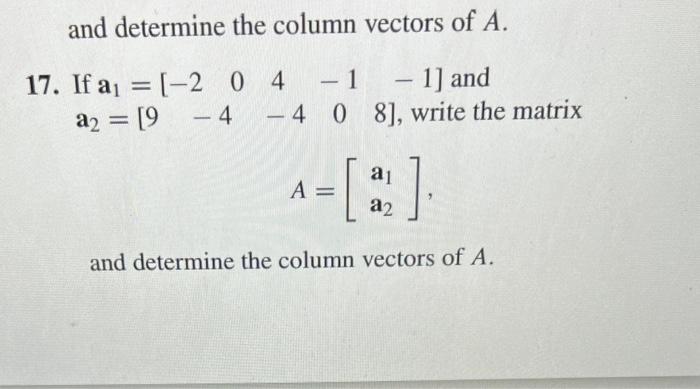 Solved For Problems 10−12, determine tr (A) for the given | Chegg.com