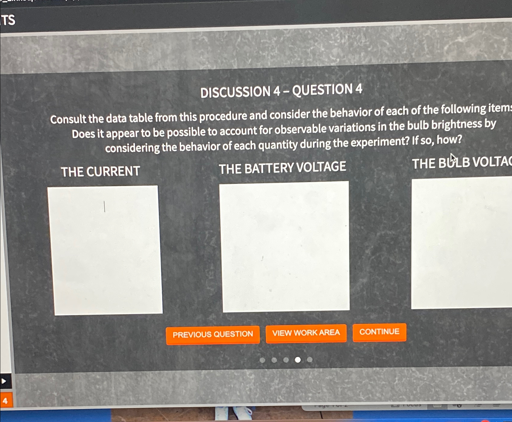 Solved TSDISCUSSION 4 - ﻿QUESTION 4Consult the data table | Chegg.com