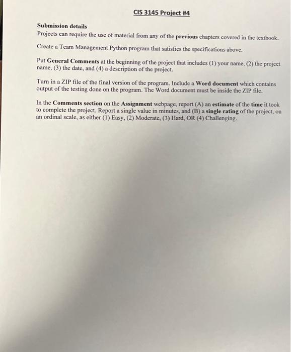 Solved Sample Console Output General Specifications - Use a | Chegg.com