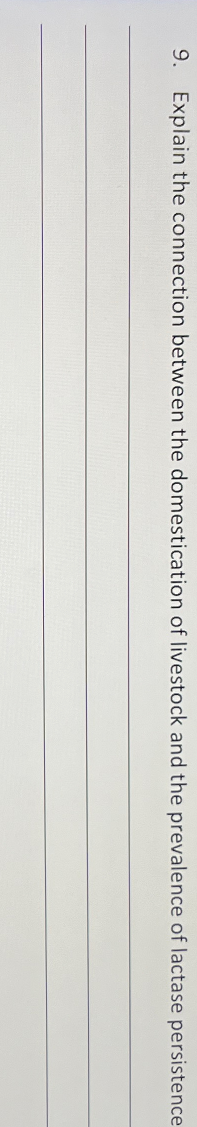 Solved Explain the connection between the domestication of | Chegg.com