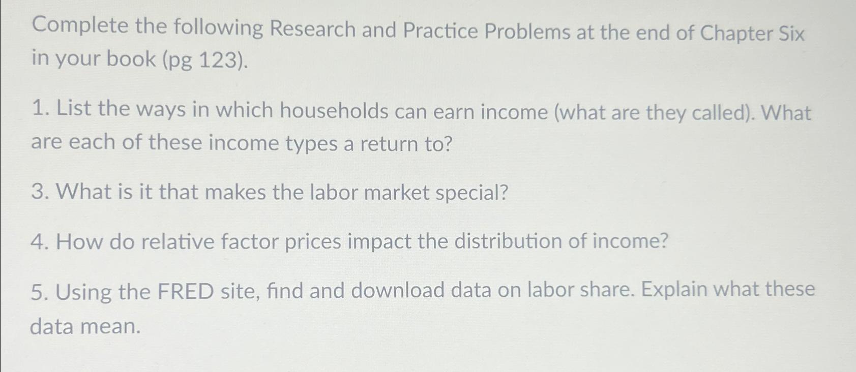 Solved Complete the following Research and Practice Problems | Chegg.com