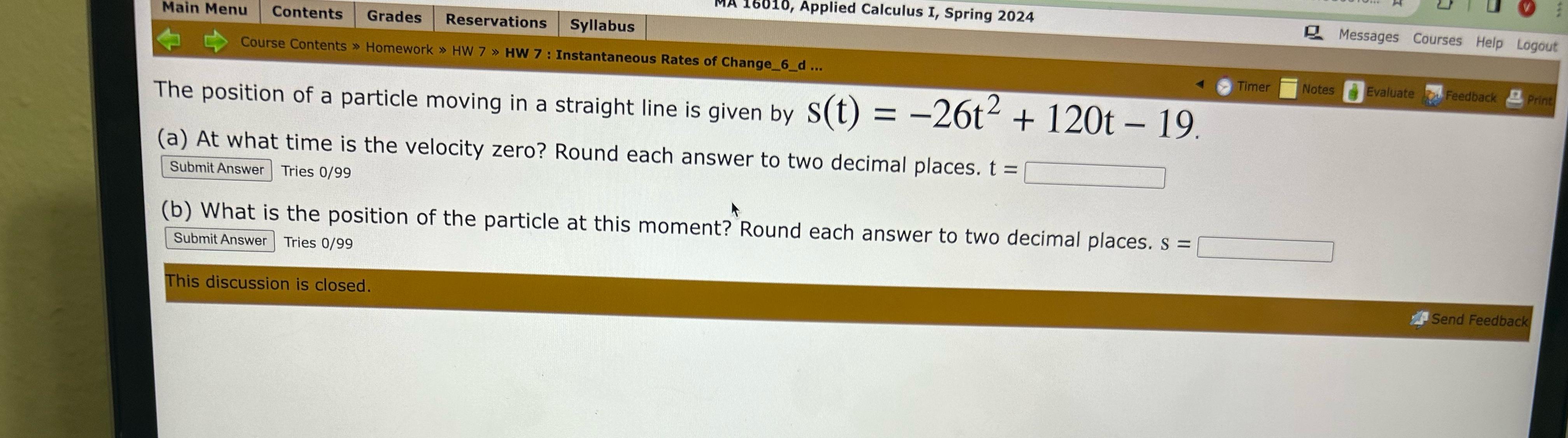 Solved Main MenuContentsGradesReservationsSyllabusCourse | Chegg.com
