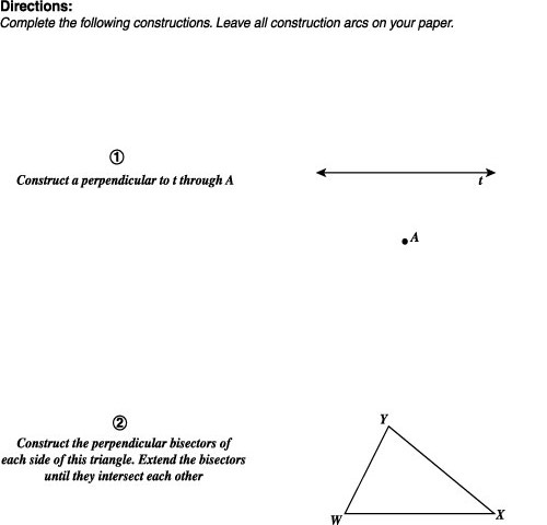 Solved Directions:Complete the following constructions. | Chegg.com Solved Directions:Complete the following constructions. | Chegg.com