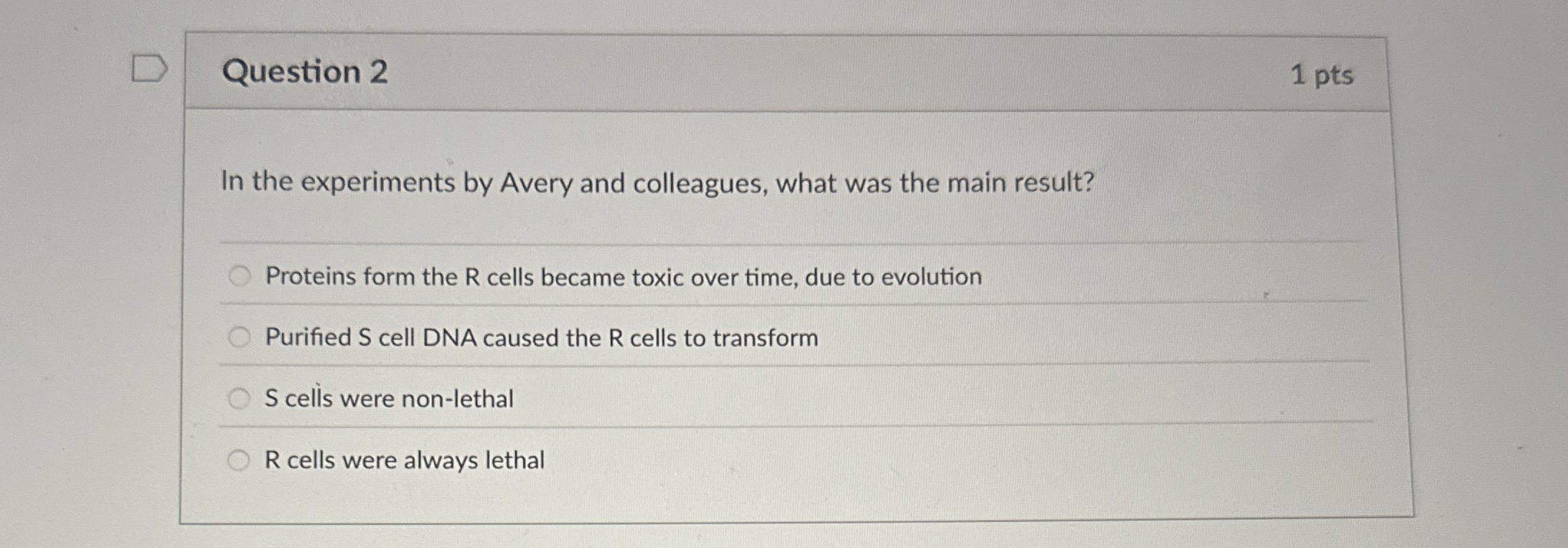 Solved Question 2In the experiments by Avery and colleagues, | Chegg.com