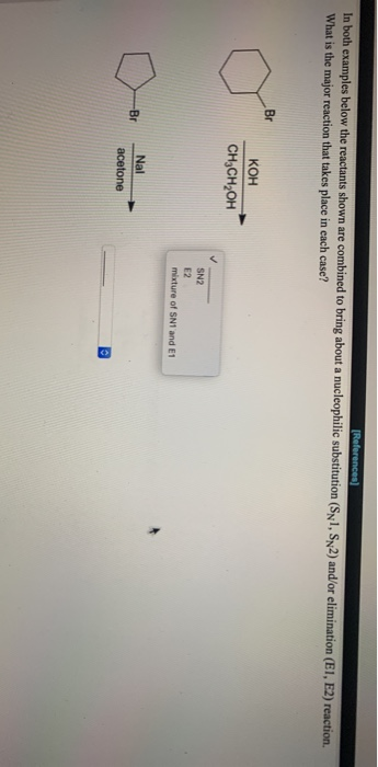 Solved (References In both examples below the reactants | Chegg.com