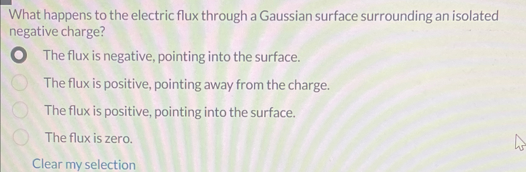 Solved What happens to the electric flux through a Gaussian | Chegg.com