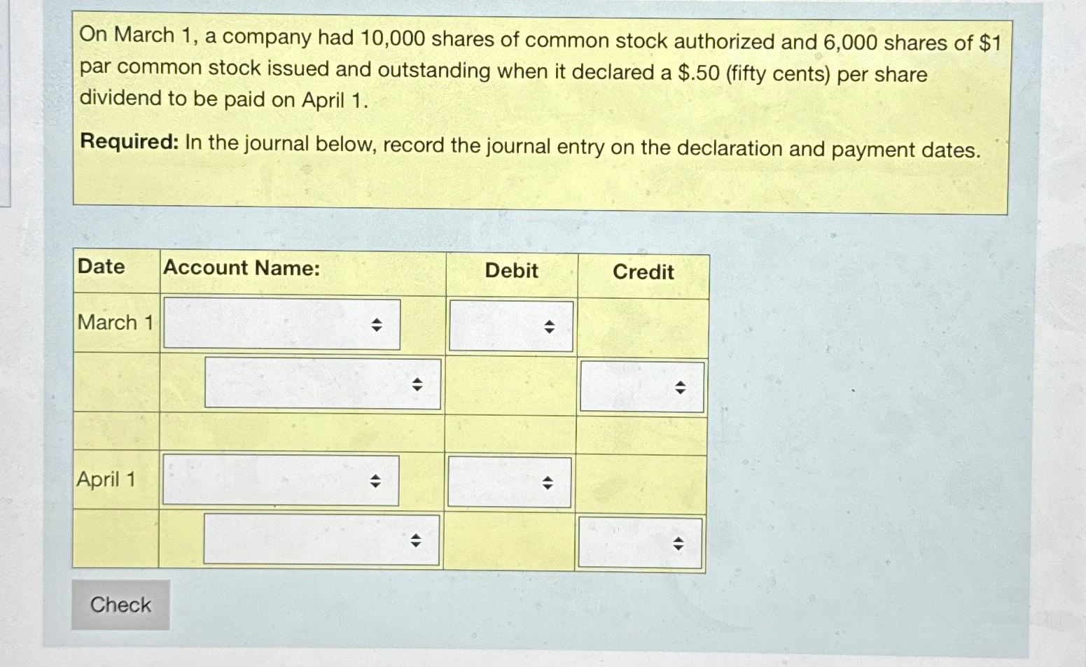 Solved On March 1, ﻿a company had 10,000 ﻿shares of common | Chegg.com