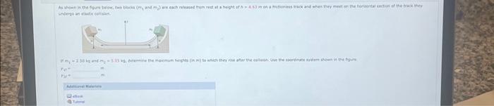 Solved As shown in the figure below, two blocks (m, and m₂) | Chegg.com