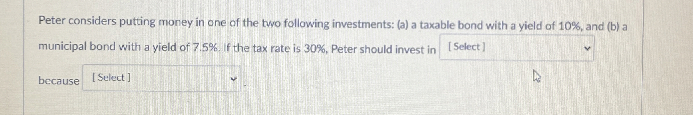 Solved Peter considers putting money in one of the two | Chegg.com
