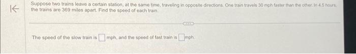 Solved Suppose two trains leave a certain station, at the | Chegg.com