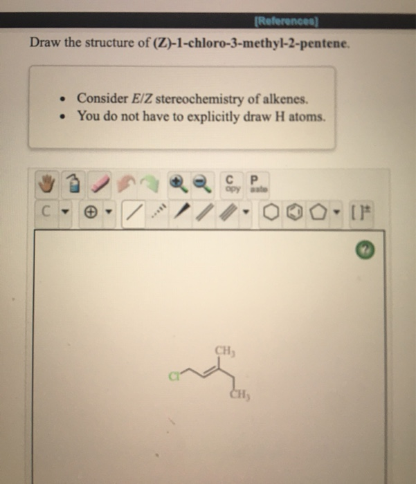 Solved (References) Draw the structure of | Chegg.com