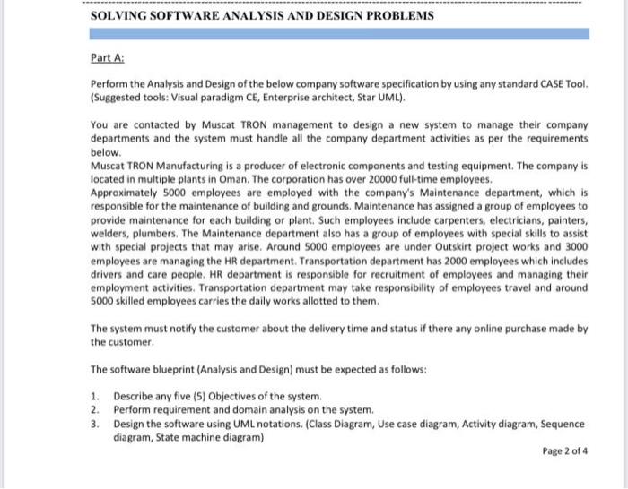 Solved Part A: Perform the Analysis and Design of the below | Chegg.com