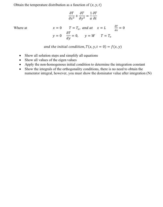 Solved Obtain the temperature distribution as a function of | Chegg.com